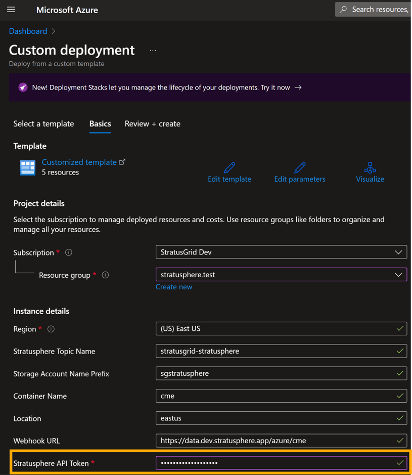 Onboard Microsoft Azure to Stratusphere